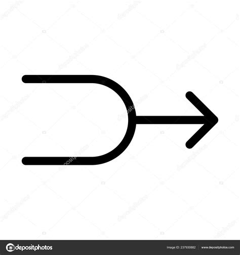 Curve Right Arrow Stock Vector Image By Get Net