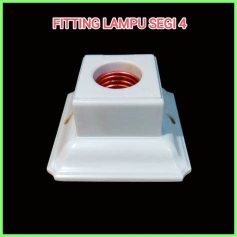 Jual Fitting Lampu Plafon Segi Fitting Plafon Lampu E Fitting Lampu Plafon Murah Cream