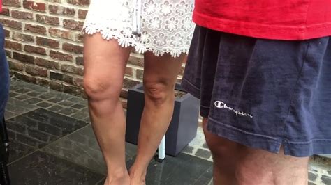 Candid Shoeplay Mil Woman