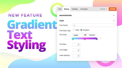 New Builder Feature For Cool Gradient Text • Themify