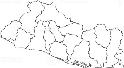 Mapa De El Salvador Dibujo