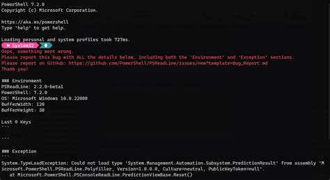 Please Report This Bug With ALL The Details Below Including Both The Environment And