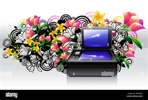 Scanner Flat Bed Scanner Medical Scan Computer Machine Equipment Input Device Shiny Glass Modern