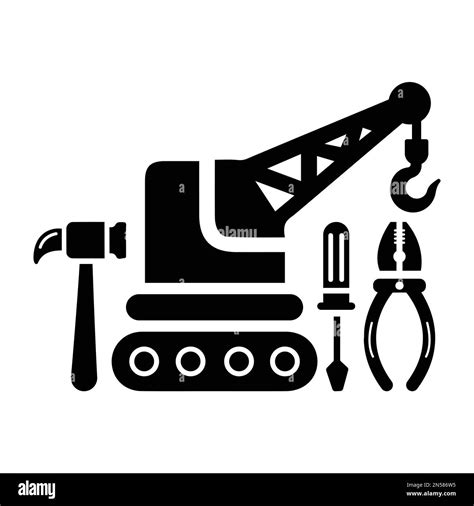Maintenance Construction Work Icon Vector Eps File Perfect Use For
