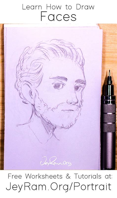 Learn How To Draw Simple Faces Worksheets Tutorials Drawings Drawing Skills Learn To Draw