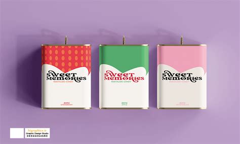 طراحی بسته بندی آبنبات جعبه آبنبات سلام گرافیک