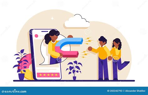 Customer Oriented Marketing Strategy Abstract Concept Vector
