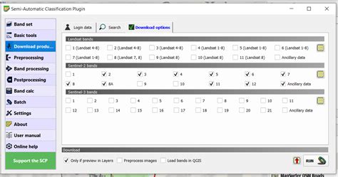 qgis downloading sentinel 2 imagery using semi automatic