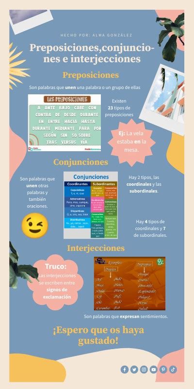 Preposiciones Conjunciones E Interjecciones Genially