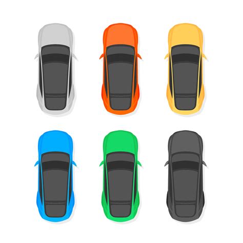 Ev Car Top View Icon Top View Vehicle Flat Isolated Car Icon 19843154 Vector Art At Vecteezy