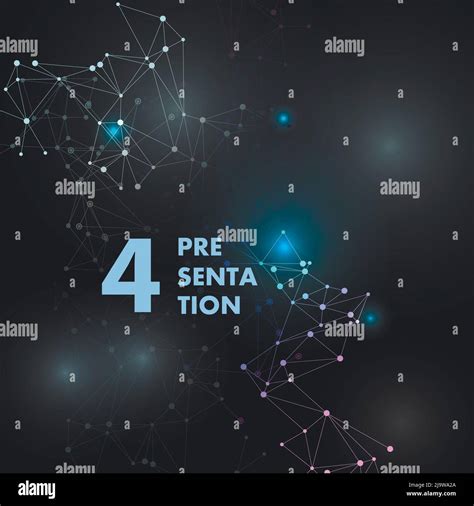 Vector Network Design Digital Element Geometric Graphic Illustration Background Connect Lines