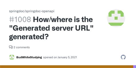 Howwhere Is The Generated Server Url Generated · Issue 1008 · Springdocspringdoc Openapi