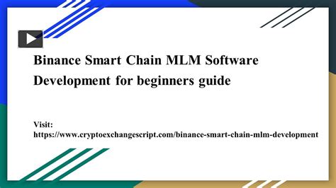 Ppt Smart Contract Based Mlm Software On Binance Smart Chain Powerpoint Presentation Free To