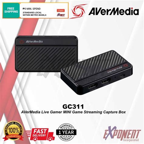 GC311 - AVerMedia Live Gamer MINI Game Streaming Capture Box | Lazada PH