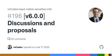 V600 Discussions And Proposals · Issue 196 · Mcodexreact Native