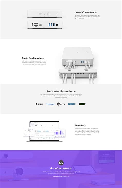 Logitech Roommate อุปกรณ์ Collabos สำหรับกล้องประชุม และอุปกรณ์ต่อพ่วงสำหรับห้อง ของแท้ ประกัน