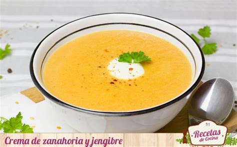 Crema De Zanahoria Y Jengibre
