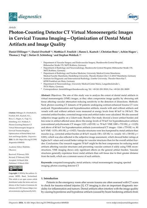 Pdf Photon Counting Detector Ct Virtual Monoenergetic Images In