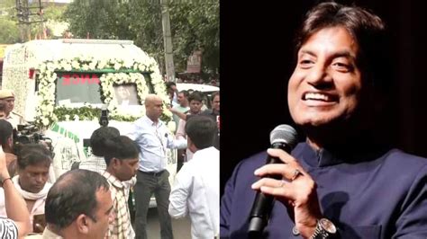 Raju Srivastava Cremated In Delhi Sunil Pal Ahsaan Qureshi And Others