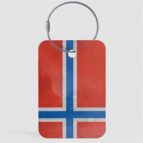 Flag Luggage Tag Norwegian Flag Baggage Tag