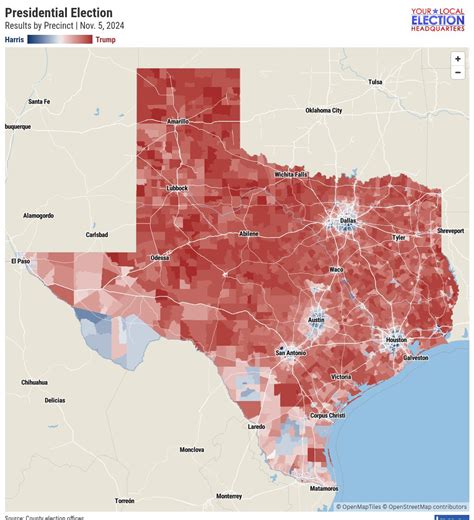 Precinct By Precinct Breakdown Of How Texas Voted In The 2024 Election