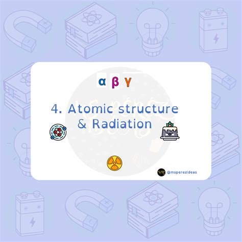 Unit Cover 4 Atomic Structure And Radiation Teaching Resources