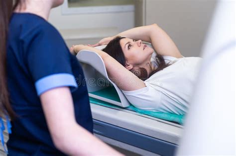 Ct And X28computed Tomographyand X29 Scanner In Hospital Laboratory Stock