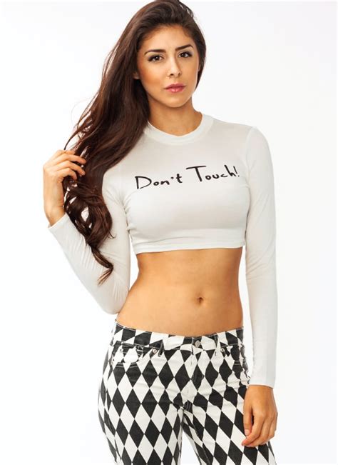 Hands Off Cropped Top Crop Tops Fashion Types Of Fashion Styles