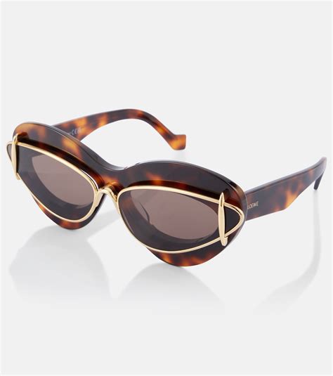 Cat Eye Sunglasses In Brown Loewe Mytheresa