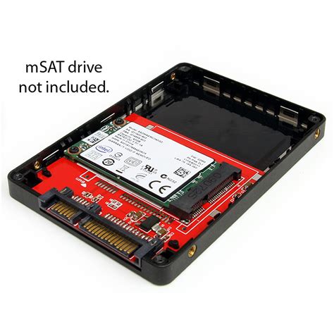 Startech .com 2.5in SATA to Mini SATA SSD Adapter EnclosureConvert an ...