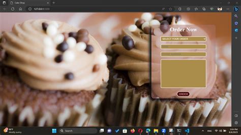 Minhaj Naseer On Linkedin Designing An Order Form For Cake Shop Using Html And Css Html5 Css