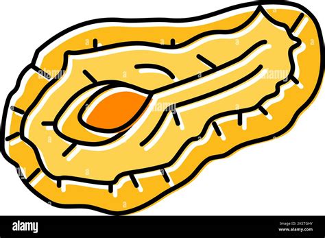Pear Dried Fruit Color Icon Vector Illustration Stock Vector Image