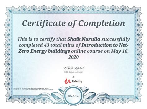 Mr Shaik On Linkedin Udemy Course Completion Certificate
