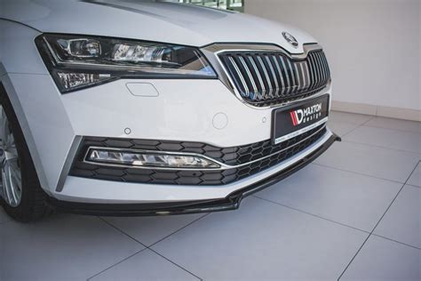 Front Splitter V 1 Skoda Superb Mk3 Fl 2019 — Emerald Struts