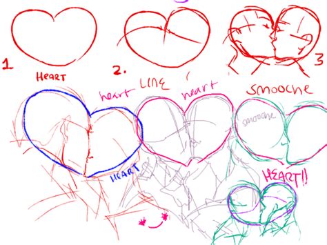 Kiss Drawing Tutorial