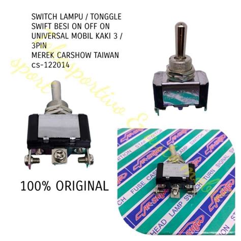 Promo Switch Lampu Toggle Switch Besi On Off On Kaki 3 Car Show Universal Diskon 41 Di Seller