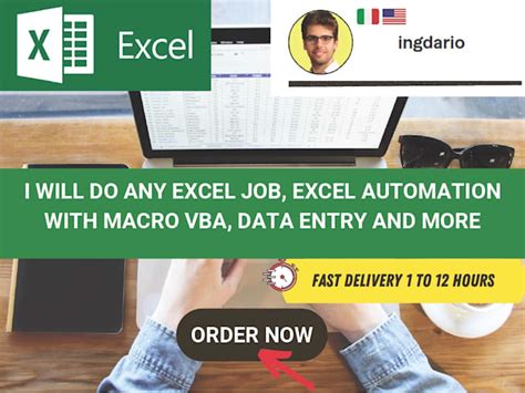 Do Everything In Excel Macro Vba Formulas Database By Ingdario Fiverr