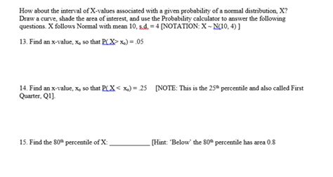 Solved How About The Interval Of X Values Associated With A Chegg