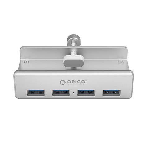 Orico Зажимной 4 портовый концентратор Usb 3 0 с зарядкой Type C Orico