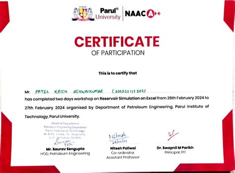 Krish Patel On Linkedin I Have Participated In 2 Days Workshop On