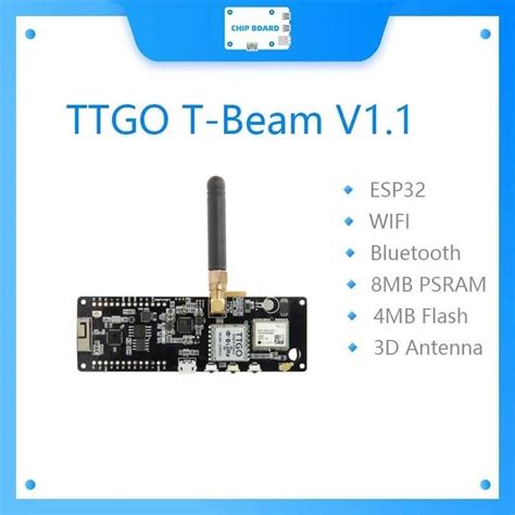 T Beam V1 1 Esp32 433 868 915 923mhz Wifi Bluetooth Modulis Esp32 Gps Neo 6m Sma 18650 Baterijos