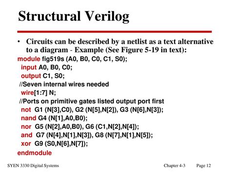 Chapters 4 Part3 Verilog Part 1 Ppt Download
