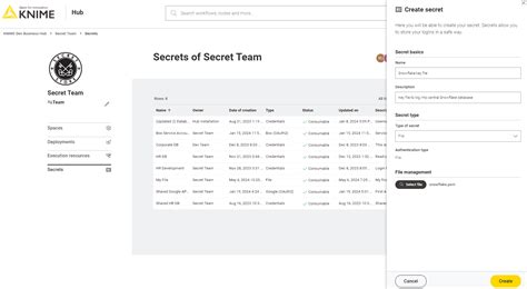 Knime Secrets User Guide