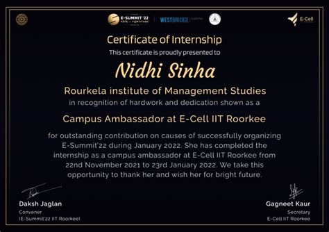 nidhi sinha on linkedin campusambassador ca management work