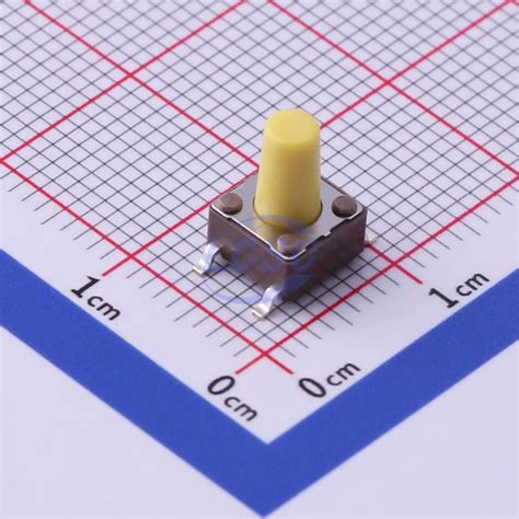 DTSM 65Y V T R Diptronics Switches 6 2mm 9 5mm Round Button 50mA Standing Paste 6 2mm SPST 12V