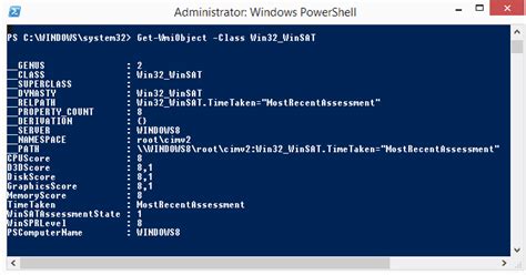 How To Display The Windows Experience Index Score In Windows 8 Ghacks Tech News