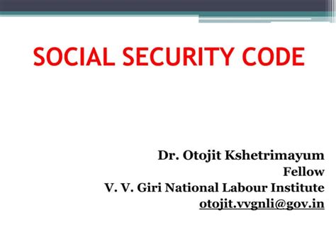 Social Security Codepptx