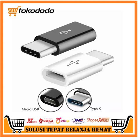 Jual Adaptor Ponsel Micro Usb Ke Usb C Adaptor Konektor Microusb Untuk Adaptor Usb Tipe C