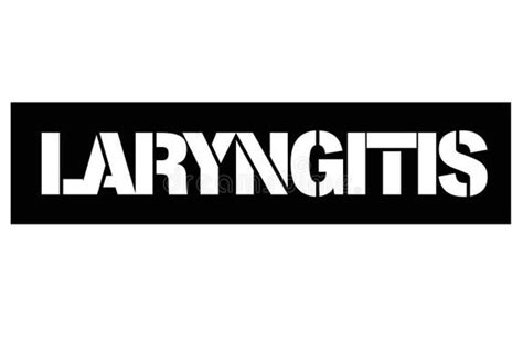 Laryngitis Typographic Stamp Stock Vector Illustration Of Insignia Label 110247236