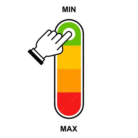 Premium Vector Maximum And Minimum Scale Flat Vector Illustration